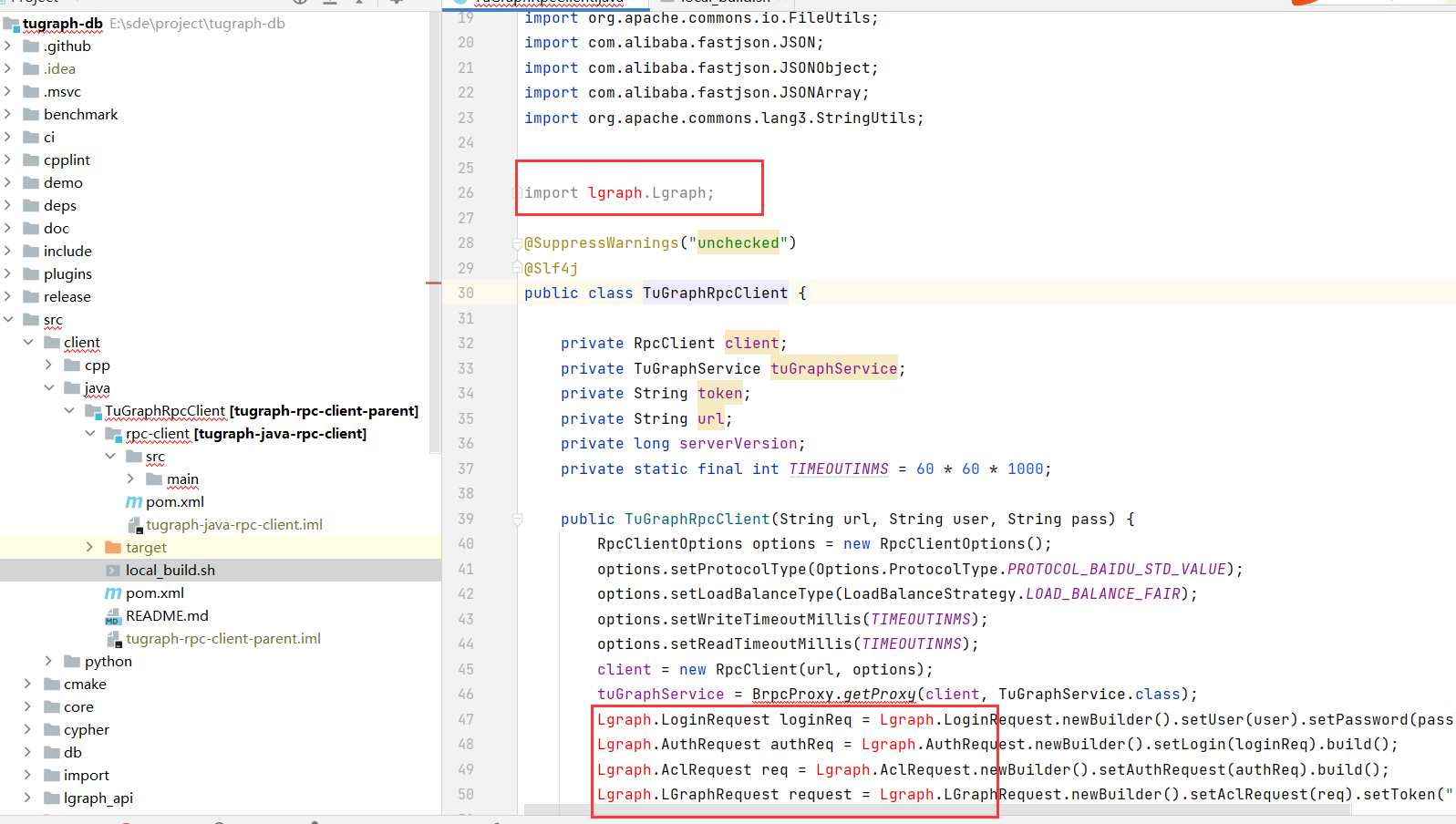 找不到import lgraph.Lgraph; · Issue #151 · TuGraph-family/tugraph-db · GitHub