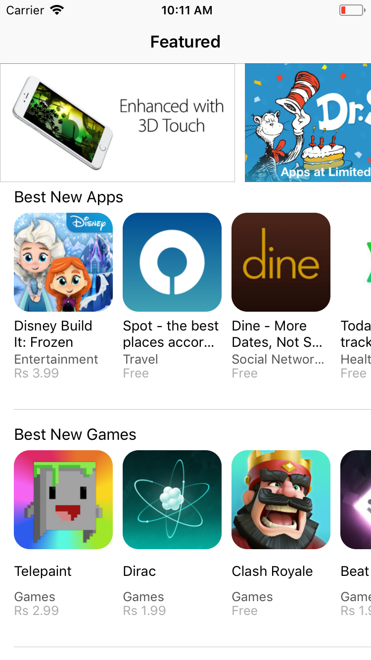 GitHub - india2sarthak/AppStoreMockup: Recreating the Apple App Store ...