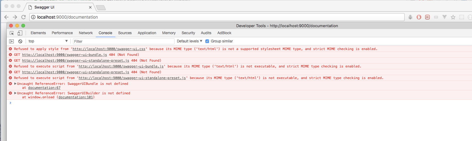 Broken Swagger documentation on version v4.14.1 · Issue #337 · tsedio/tsed · GitHub