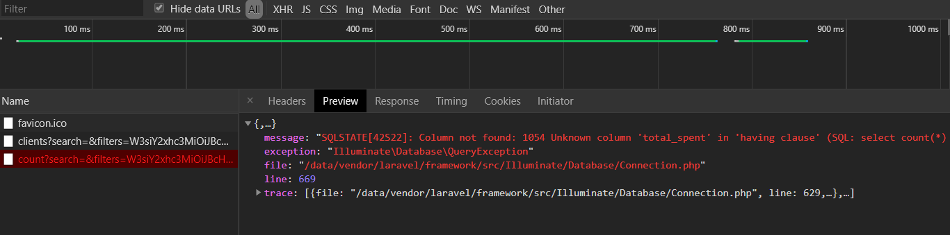 Fail to apply filter when query uses subquery · Issue #2260 · laravel/nova-issues · GitHub
