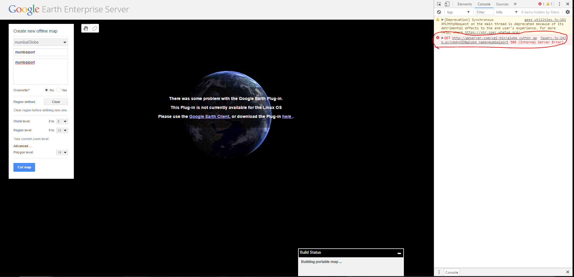 Not able to cut the globe · Issue #241 · google/earthenterprise · GitHub