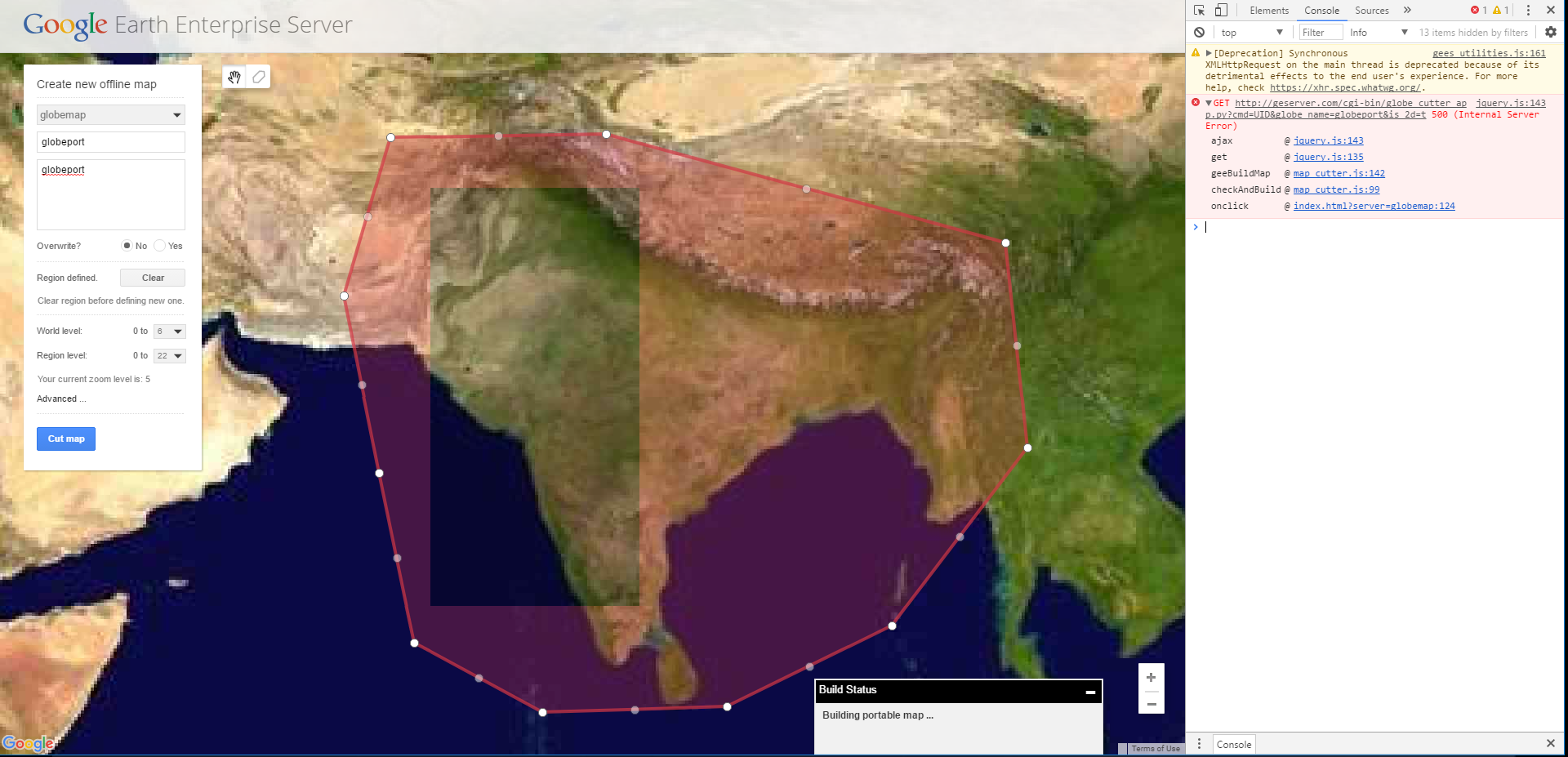 Not able to cut the globe · Issue #241 · google/earthenterprise · GitHub