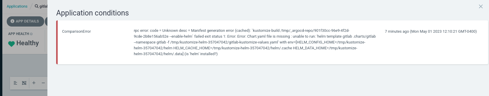 Unable to use latest GitLab Helm chart with Kustomize and Argocd ...