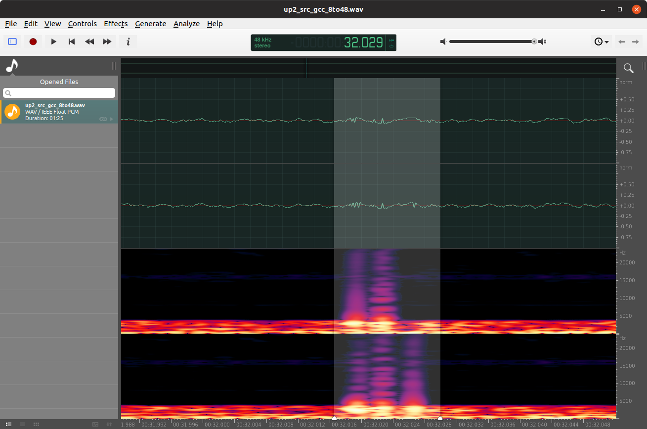 SRC: possible signal overflow with 8/16/32 to 48 kHz conversions · Issue #619 · thesofproject ...