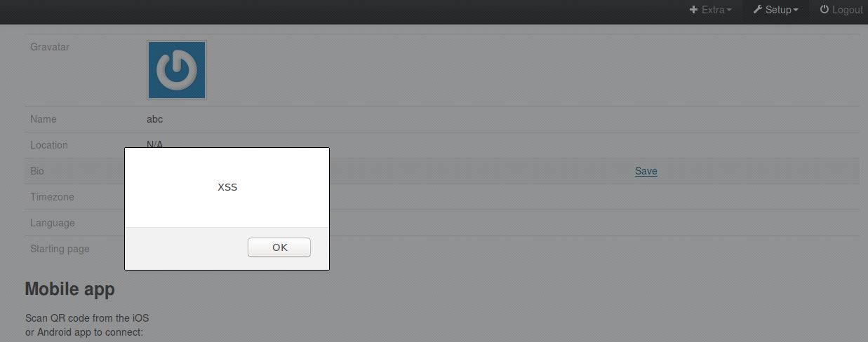 Possible XSS in "My Account" · Issue #763 · emoncms/emoncms · GitHub