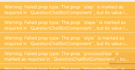 How to get rid of warning: Failed prop type: the prop 'step' is marked as required in '...', but ...