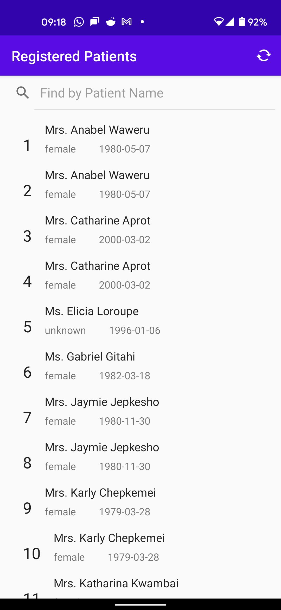 Patient duplication in reference app · Issue #563 · google/android-fhir · GitHub