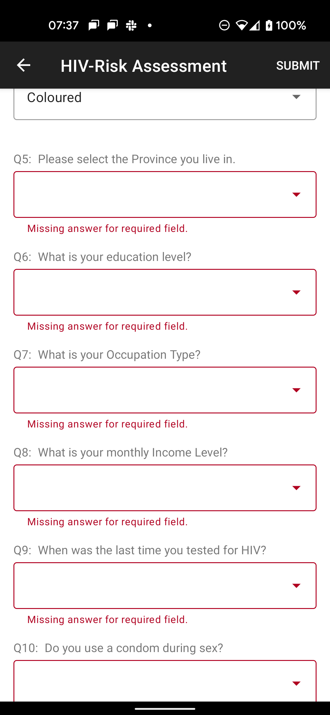 Drop down down arrow overlaps with warning sign · Issue #878 · google/android-fhir · GitHub