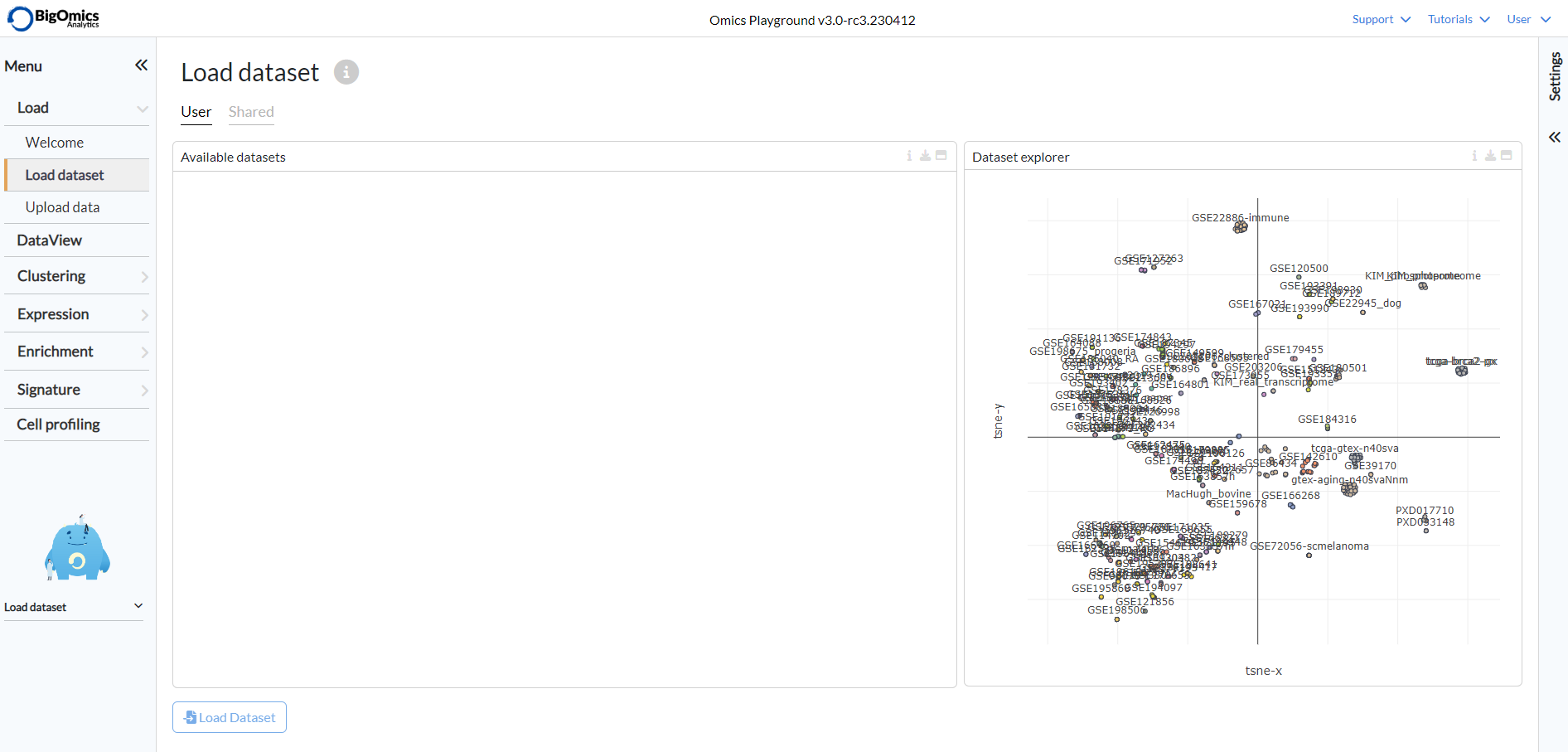 Datasets available not showing likely when data folder has many datasets · Issue #288 · bigomics ...