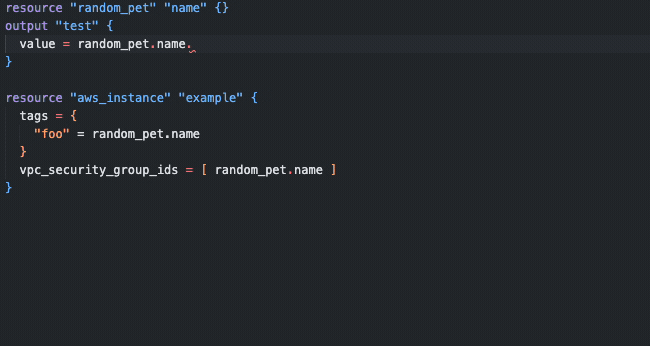 Broken reference completion w/ trailing dot inside complex types `{}` / `[]` · Issue #280 ...
