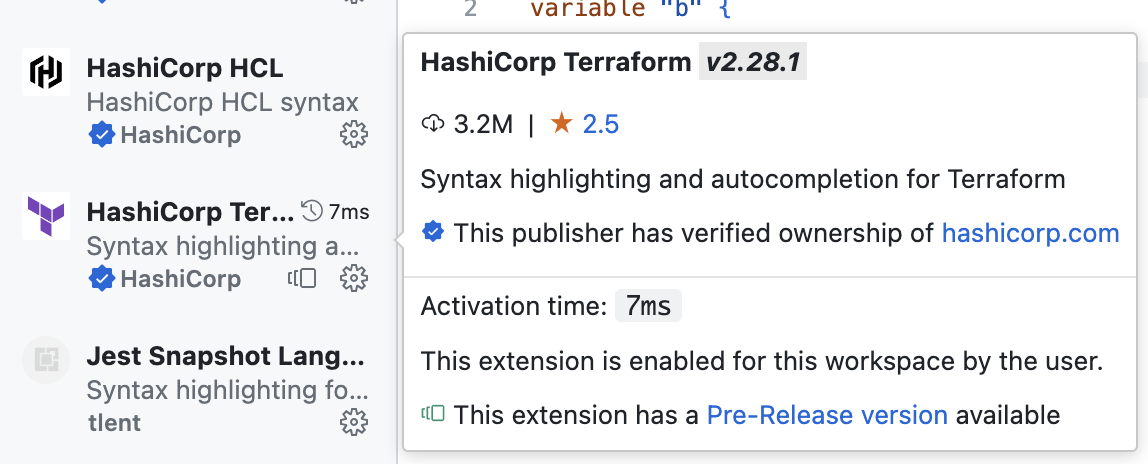 tfvars files are showing as invalid - red underlining everywhere · Issue #1579 · hashicorp ...
