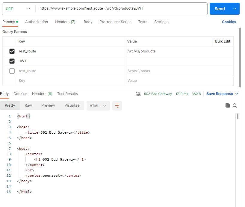 bug: 502 Bad Gateway while working with woocommerce REST API · Issue #81 · nicumicle/simple-jwt ...