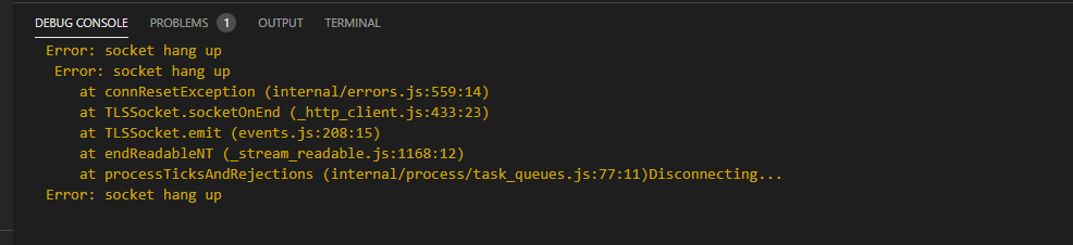 Error: socket hang up at connResetException · Issue #245 · SqrTT/prophet · GitHub