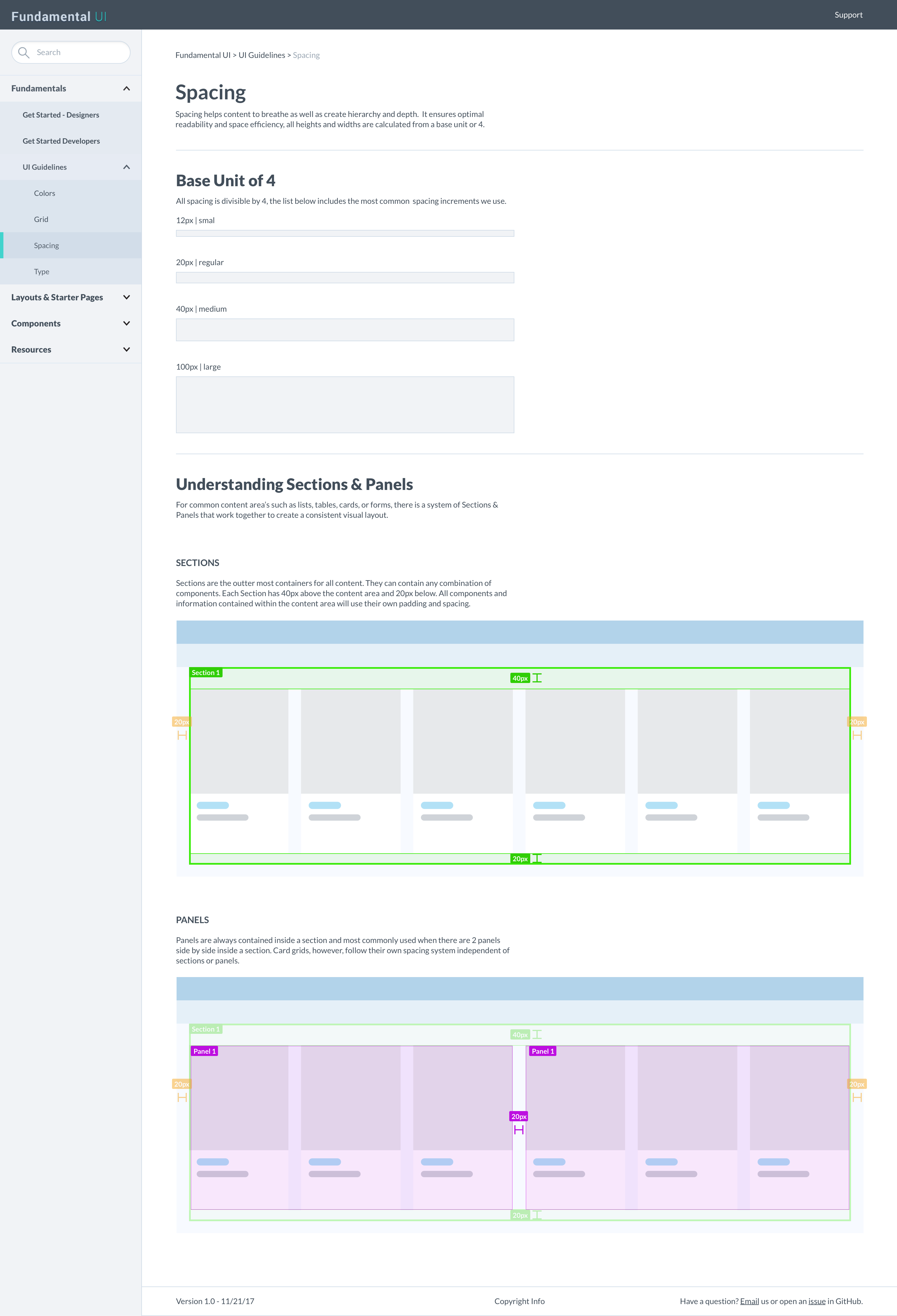 UI Guidelines - Spacing page for Fundamental UI website · Issue #1236 · SAP-archive/techne · GitHub