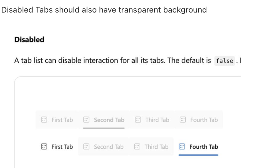 react-tabs: Disabled tabs should have transparent background · Issue ...