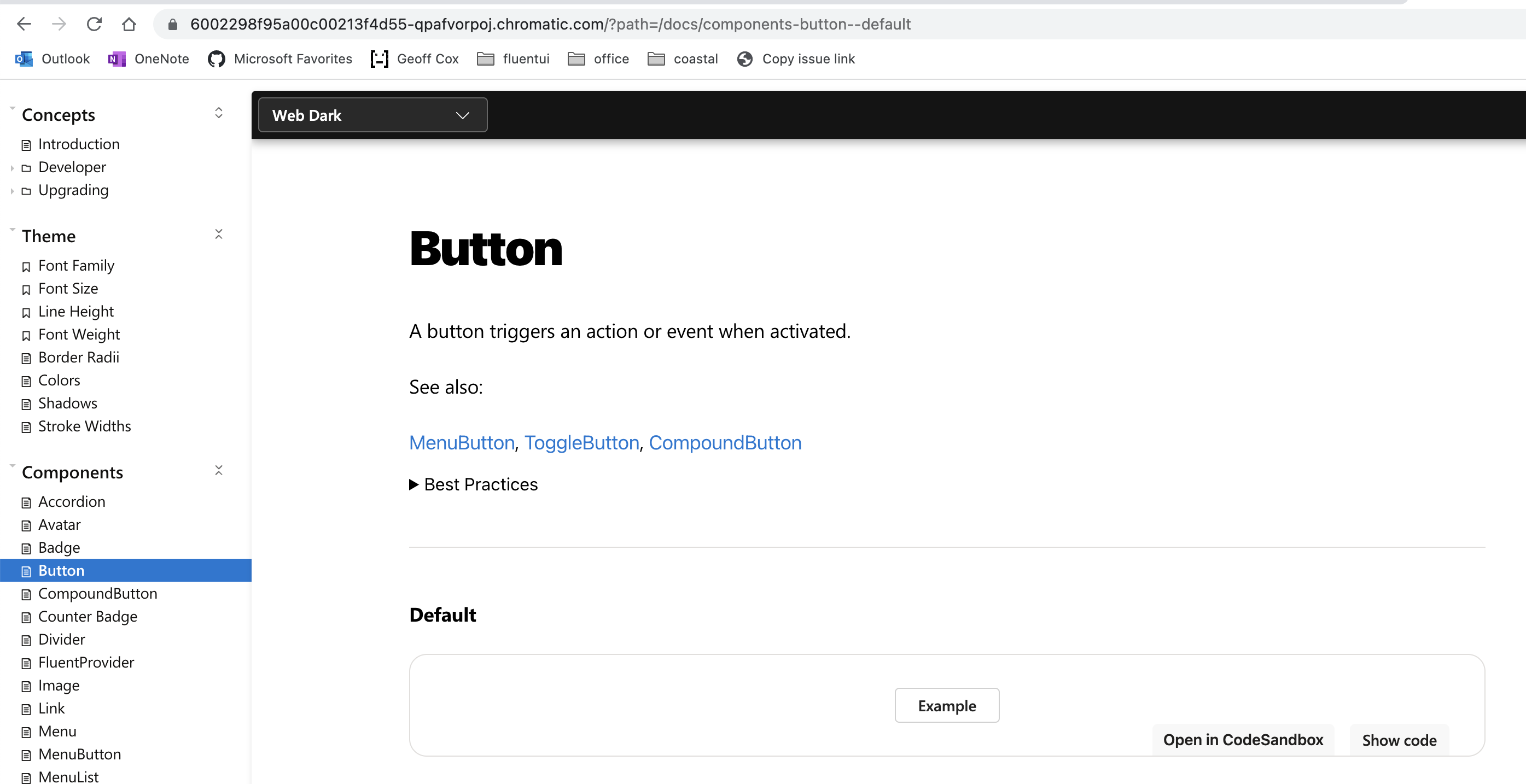 storybook does not change theme for stories, only the theme switcher ...
