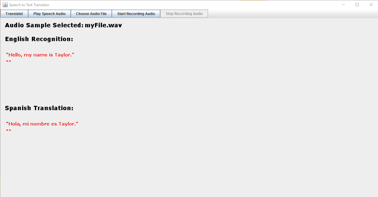 GitHub - TaylorPlambeck/Speech-to-Text-Translator: This was my first real project, built using ...