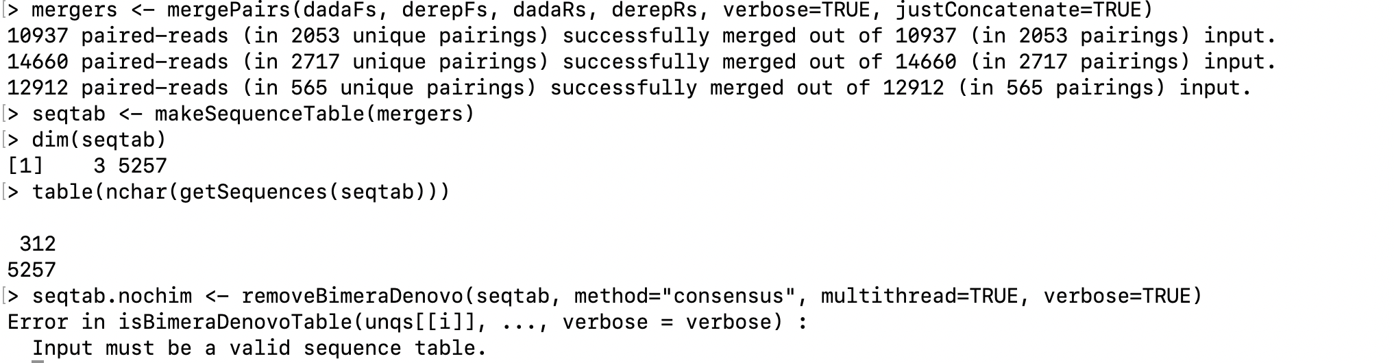 reads can not merge · Issue #739 · benjjneb/dada2 · GitHub