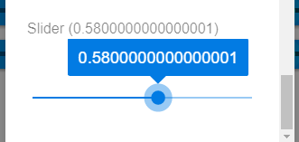 [bug] Slider inside Dialog with step