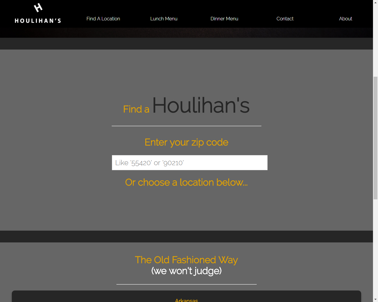 GitHub - fischk5/houlihans-redesign: Unofficial redesign of Houlihans website as a personal project