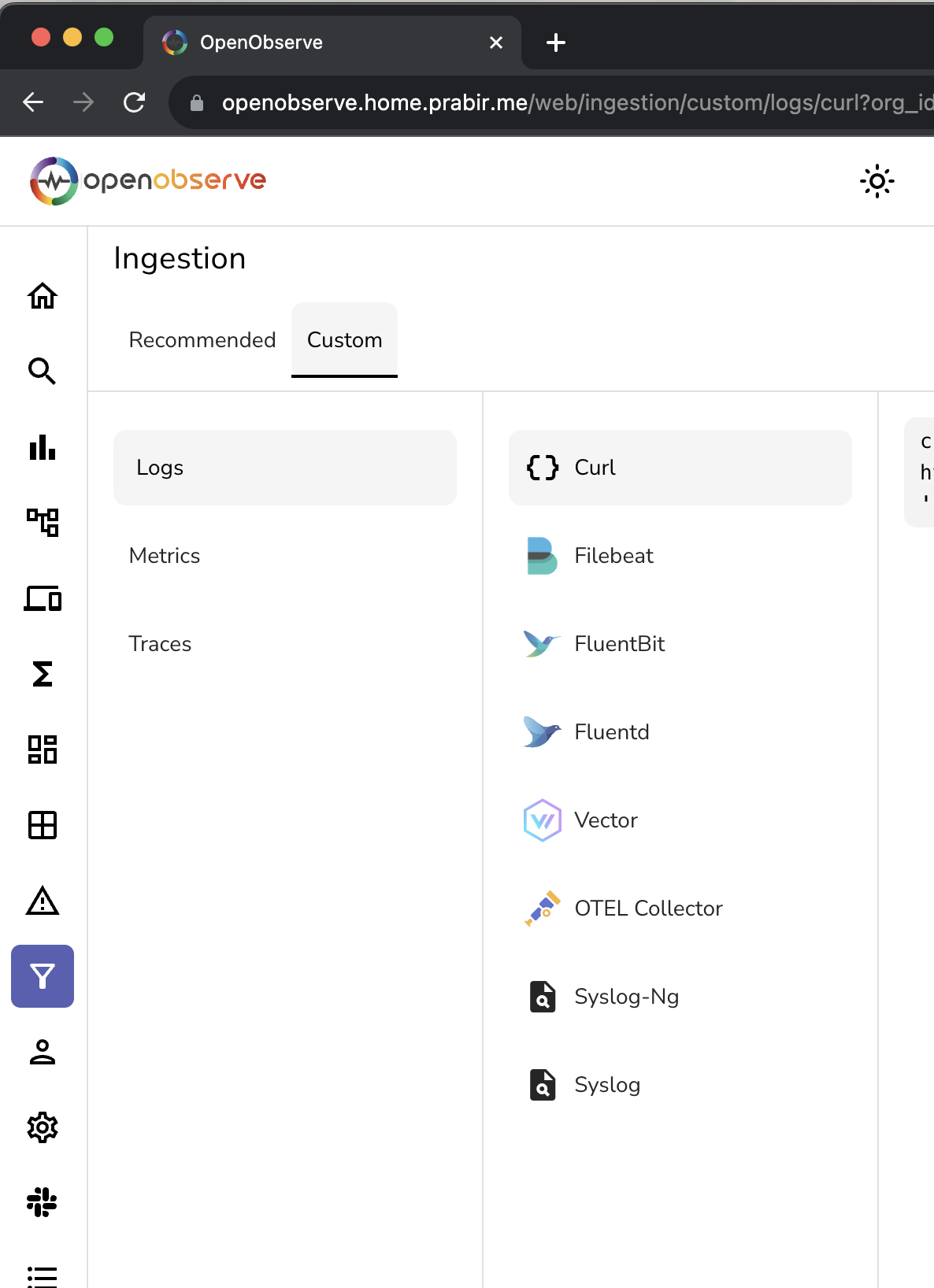 Ingestion tabs not visible in safari · Issue #1967 · openobserve/openobserve · GitHub