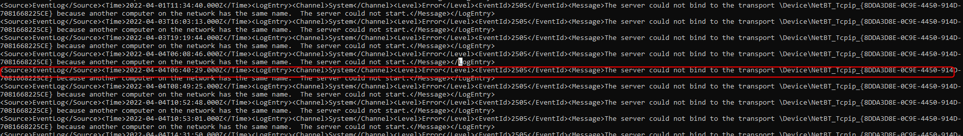 [BUG] If level is omitted, the tool does not display all events in the named channel, spanning ...