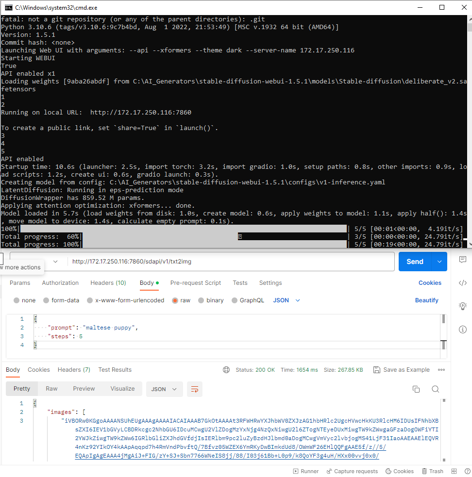 /sdapi/ not working in 1.5.0 and 1.5.1 in webUI mode · AUTOMATIC1111 stable-diffusion-webui ...