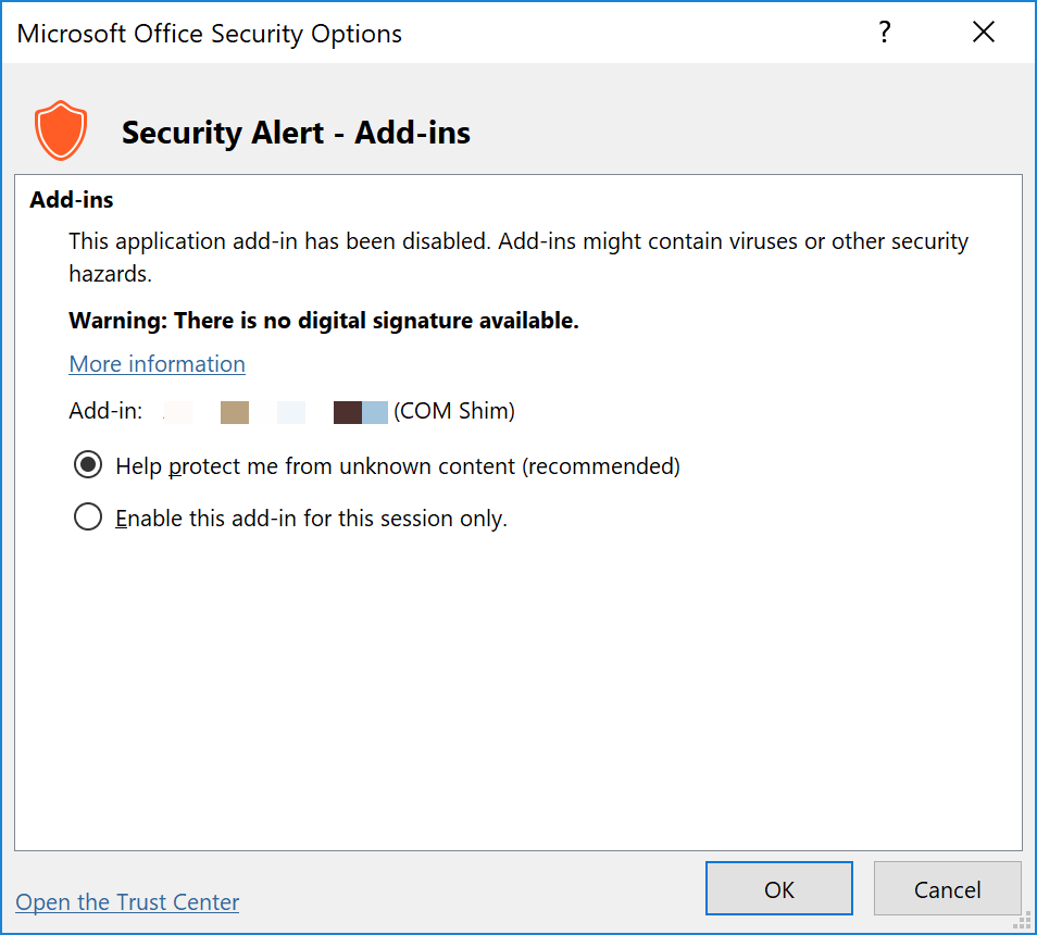 How is add-ins signed by Trusted Publisher · Issue #205 · NetOfficeFw/NetOffice · GitHub