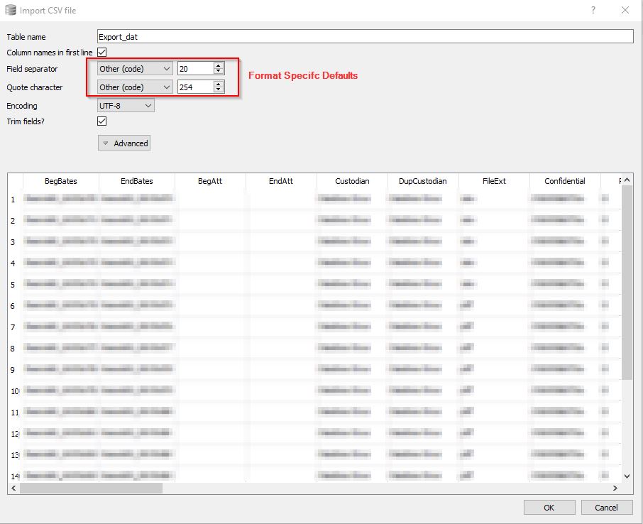 Support for Concordance DAT Delimiter/Separator · Issue #2561 · sqlitebrowser/sqlitebrowser · GitHub
