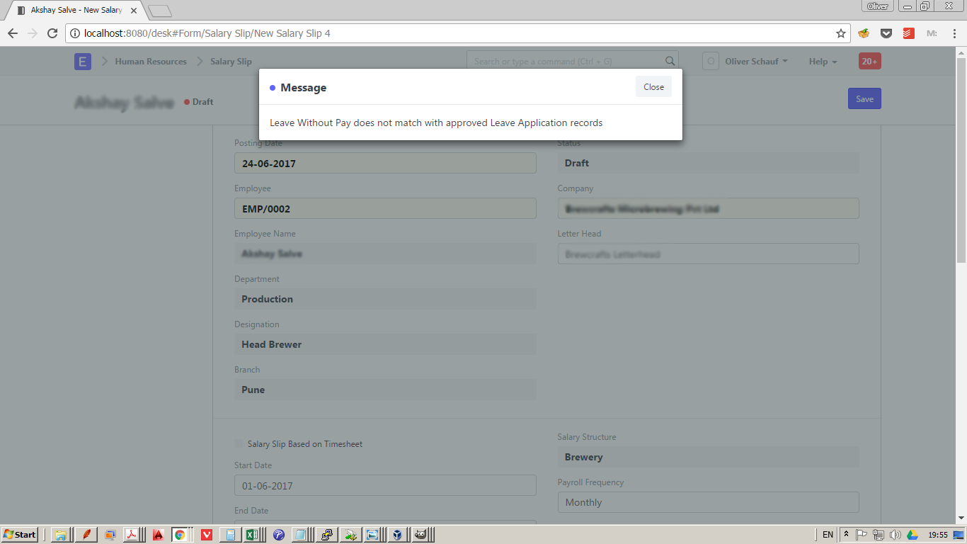 Leave Without Pay Not Calculated Correctly In Salary Slip · Issue 9458 · Frappeerpnext · Github 6226