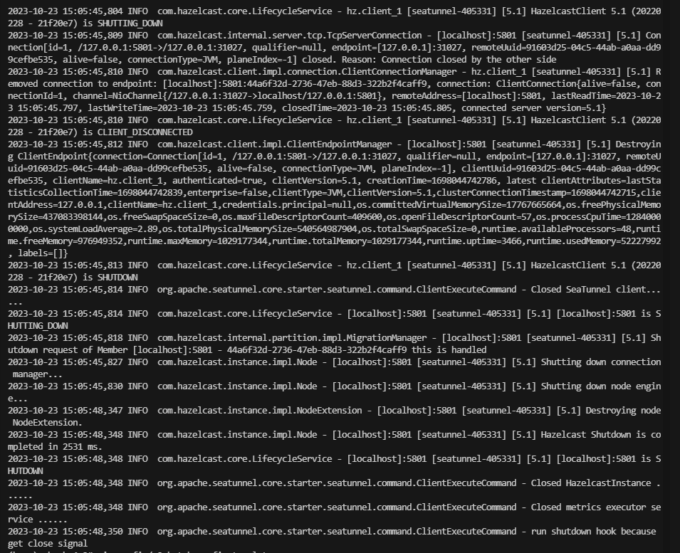 [Bug] [seatunnel] rest-api post task always fail · Issue #5686 · apache/seatunnel · GitHub