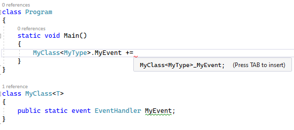 The name of the generated event handler is invalid for generics classes. · Issue #59935 · dotnet ...