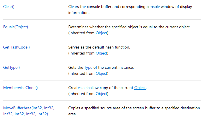 Instance methods from object shouldn't show on static classes · Issue #4577 · dotnet/docs · GitHub