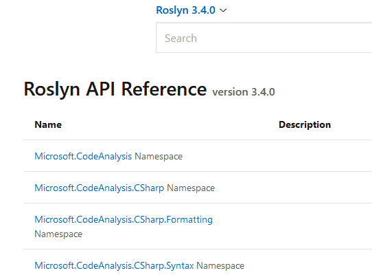 Roslyn API reference is empty for older versions · Issue #3652 · dotnet/dotnet-api-docs · GitHub