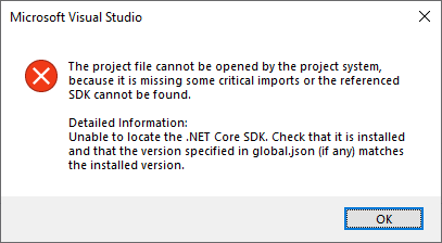 Visual Studio should show the same information as the command-line when ...