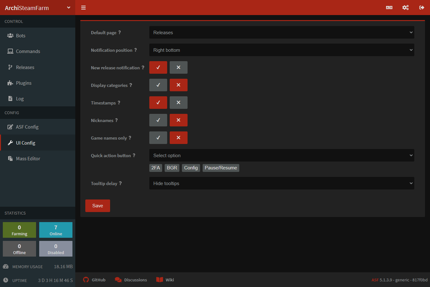 UI Config page is corrupted after some actions · Issue #1518 · JustArchiNET/ASF-ui · GitHub