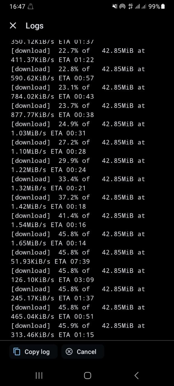 [Feature Request] Detailed output inside Seal · Issue #484 · JunkFood02/Seal · GitHub