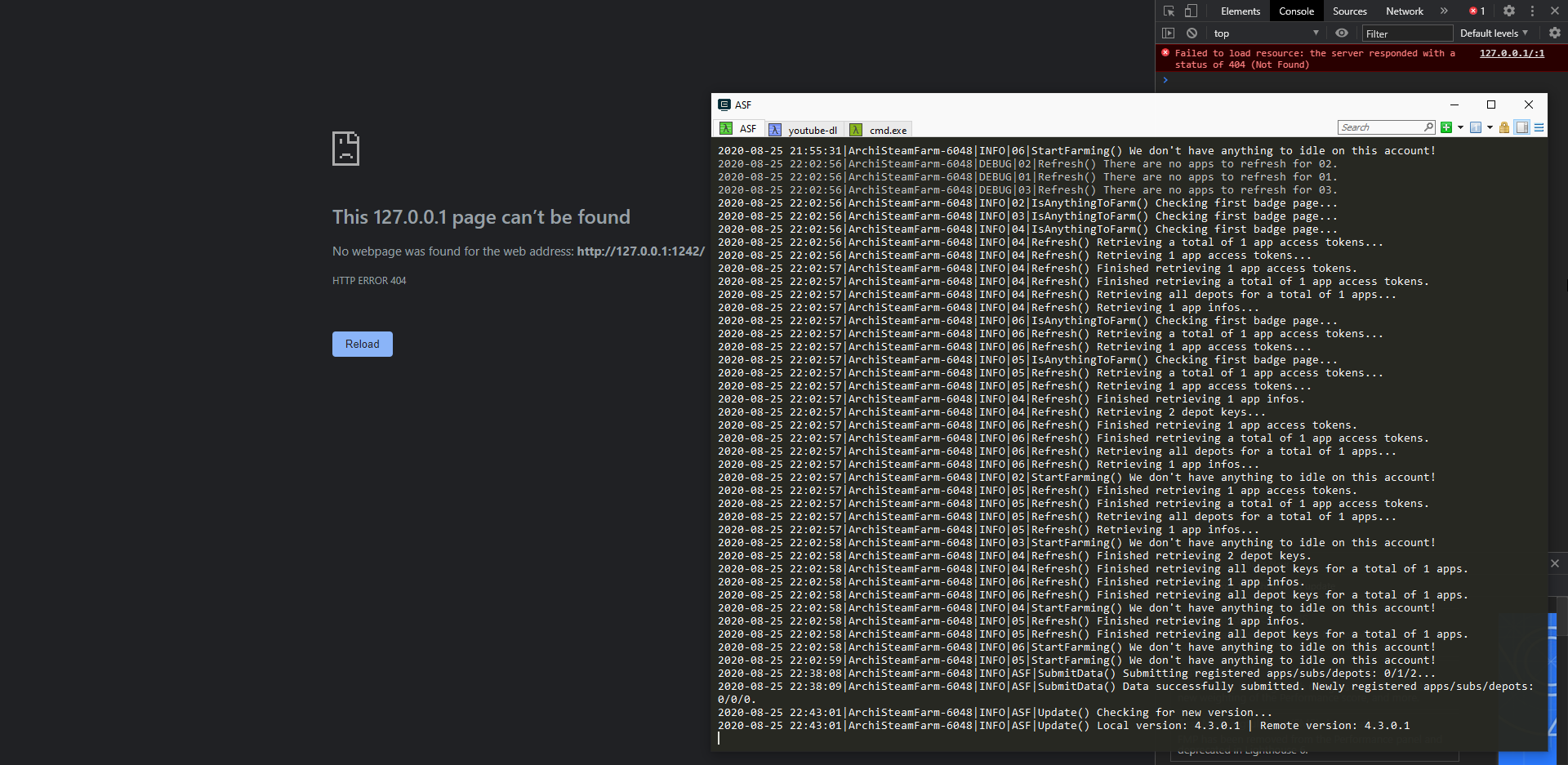 ASF-ui can't be reached · Issue #1079 · JustArchiNET/ASF-ui · GitHub