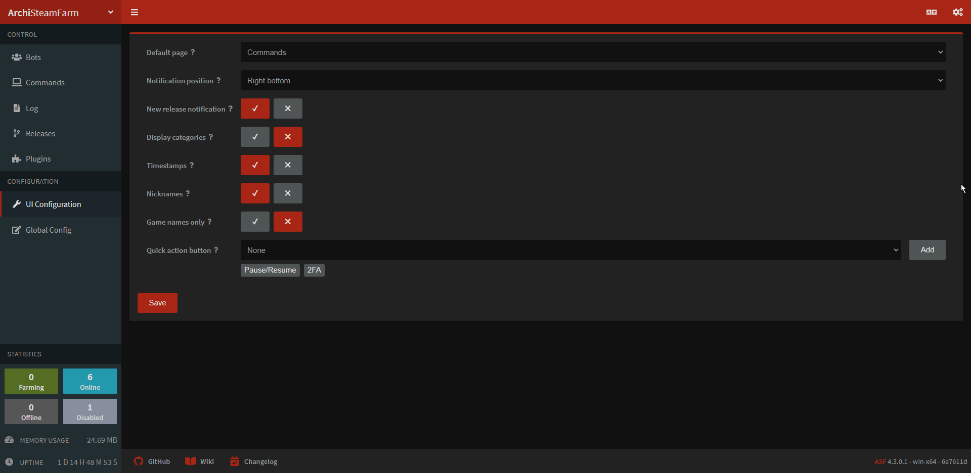 ASF-ui can't be reached · Issue #1079 · JustArchiNET/ASF-ui · GitHub