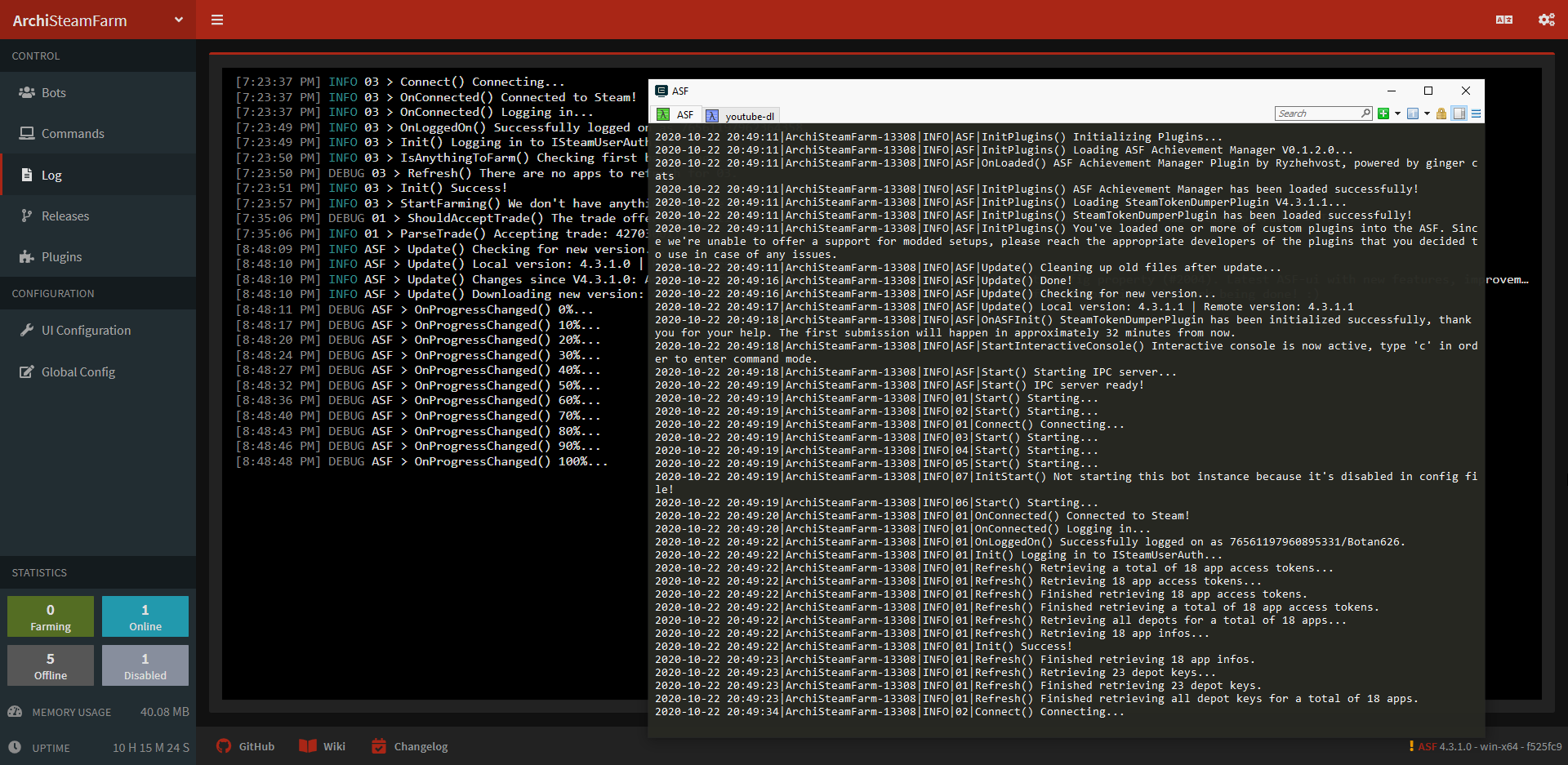 Reload ASF-ui page after ASF update · Issue #1142 · JustArchiNET/ASF-ui · GitHub