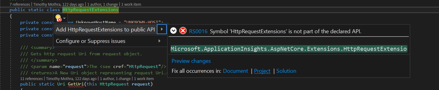 What is the quickest way to onboard to the PublicApiAnalyzer? · Issue #3322 · dotnet/roslyn ...