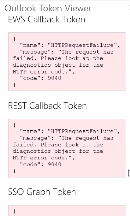 Incorrect EWS URL used to attempt to obtain token when Exchange ...