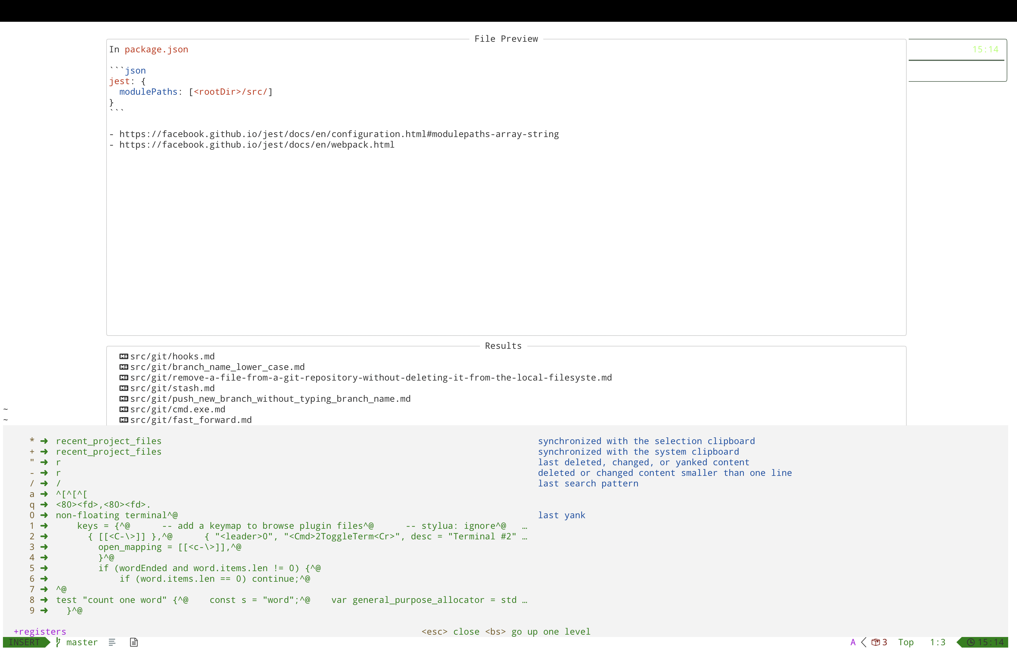 bug: now longer able to run recent_project_files after selecting project with ahmedkhalf/project ...