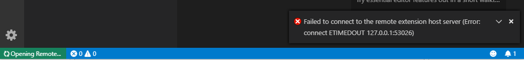 Failed to connect to the remote extension host server · Issue #645 · microsoft/vscode-remote ...