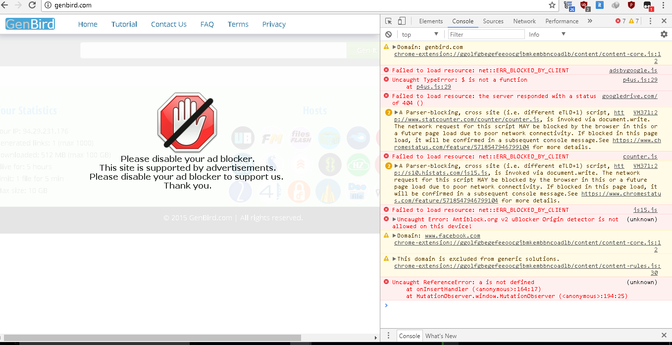 genbird.com · Issue #316 · jspenguin2017/uBlockProtector · GitHub