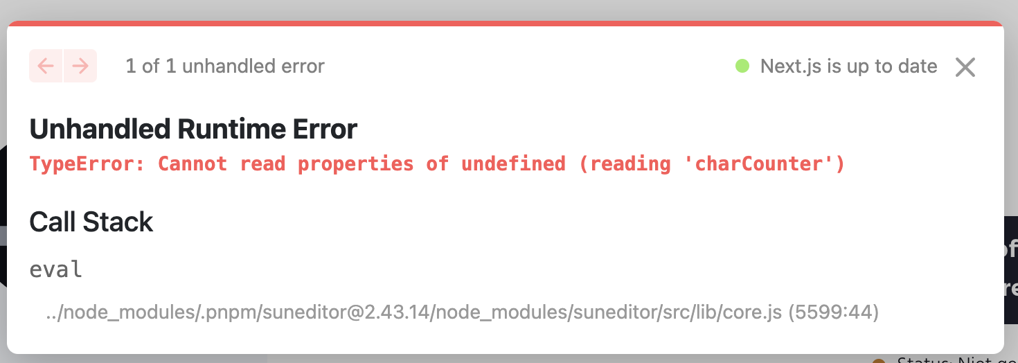 "charCounter" error · Issue #1212 · JiHong88/suneditor · GitHub