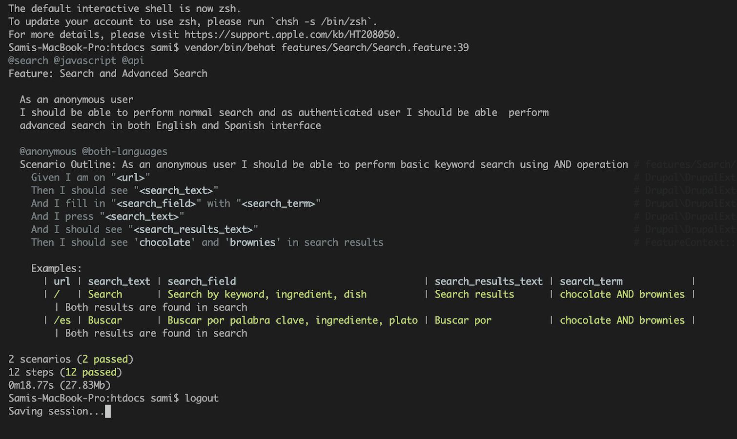 Github Samiullah Behat Demo Behat Demo Project