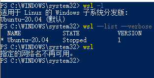 wsl1 The specified network name is no longer available · Issue #6736 · microsoft/WSL · GitHub