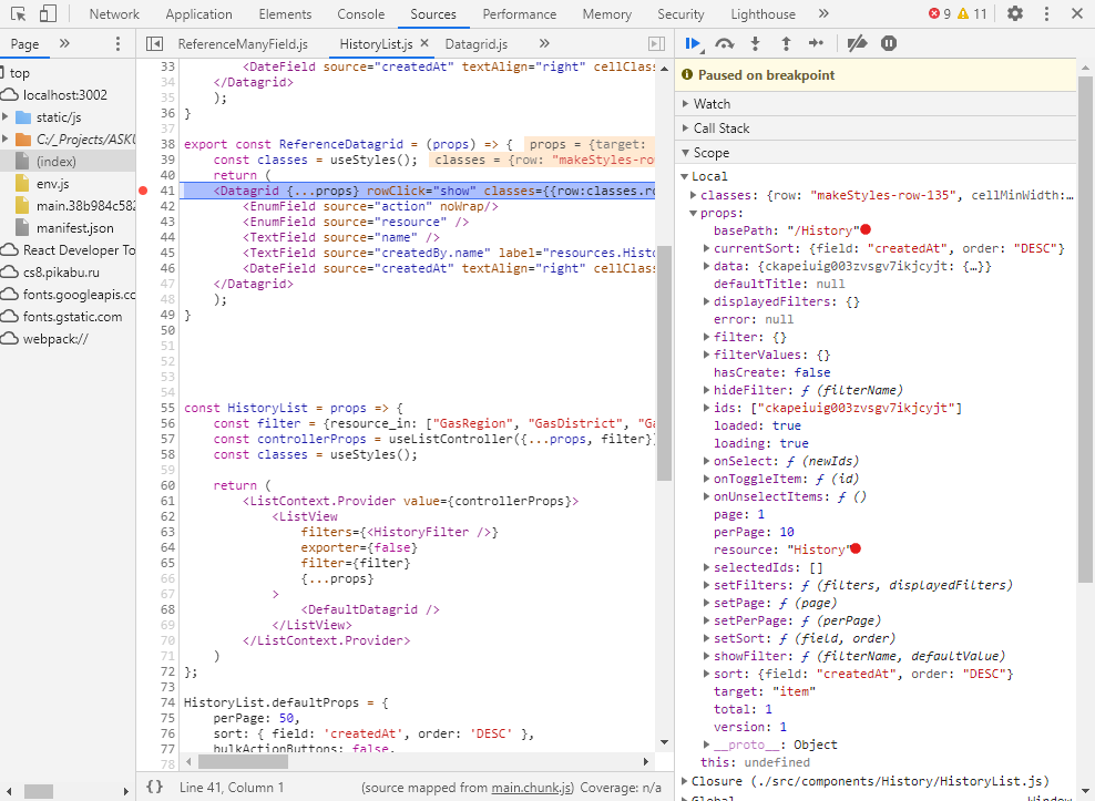 useListContext(props) returns the wrong resource prop · Issue #5027 ...