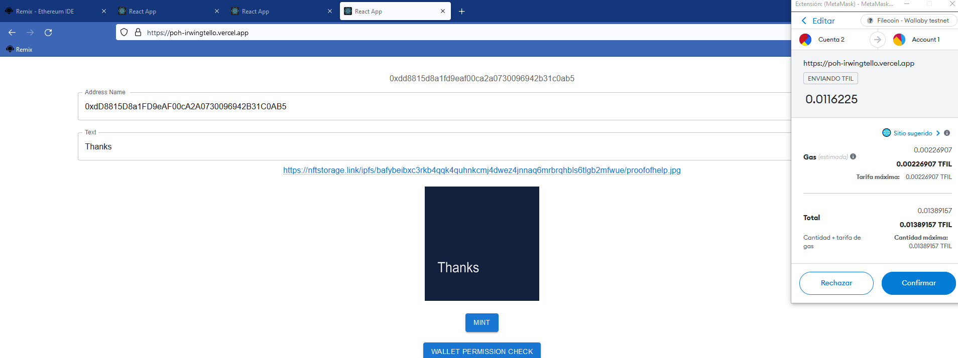 Next Step Microgrant: FEVM - Proof of Help [Update] · Issue #1276 · filecoin-project/devgrants ...